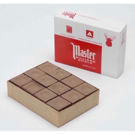 GREY MASTER CHALK 12 PIECES - JMC Billard